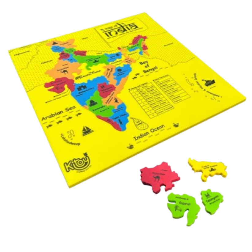 India Map Puzzle for Kids – Awilo
